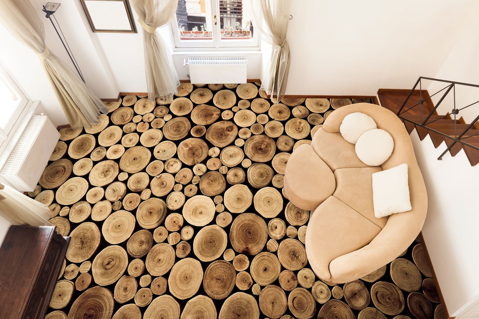 3D Tree Stump 6801 Floor Wallpaper Murals Self-adhesive - Etsy