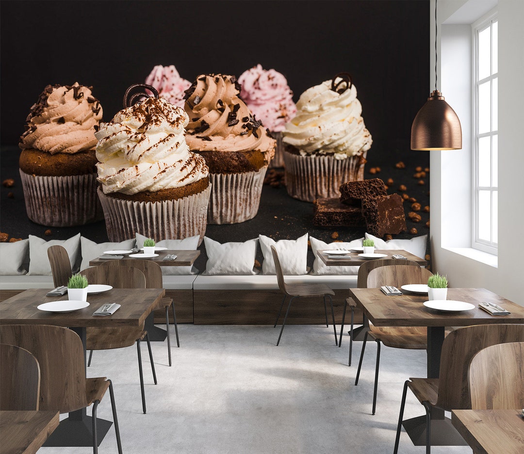 123"x87"(312x219cm) Chocolate Cake 864 Wallpaper Mural Self Adhesive ...