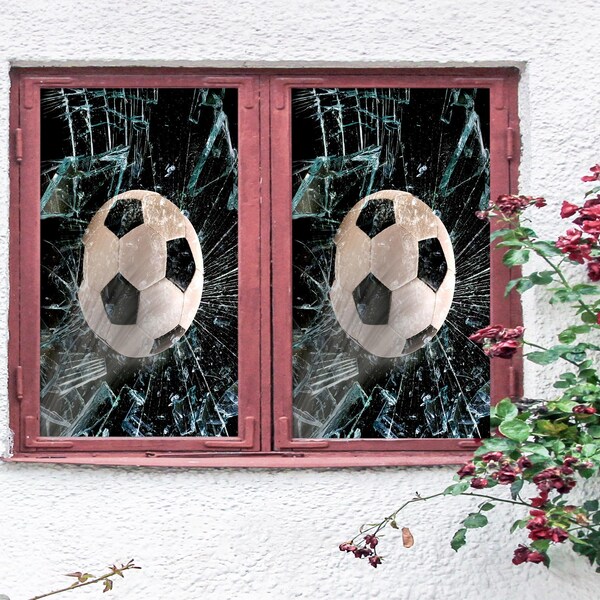 Football Window Cling - Etsy