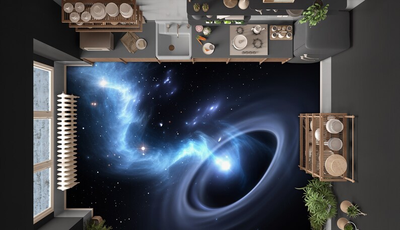 3D Cosmic Vortex 8351 Floor Wallpaper Murals Self-adhesive - Etsy