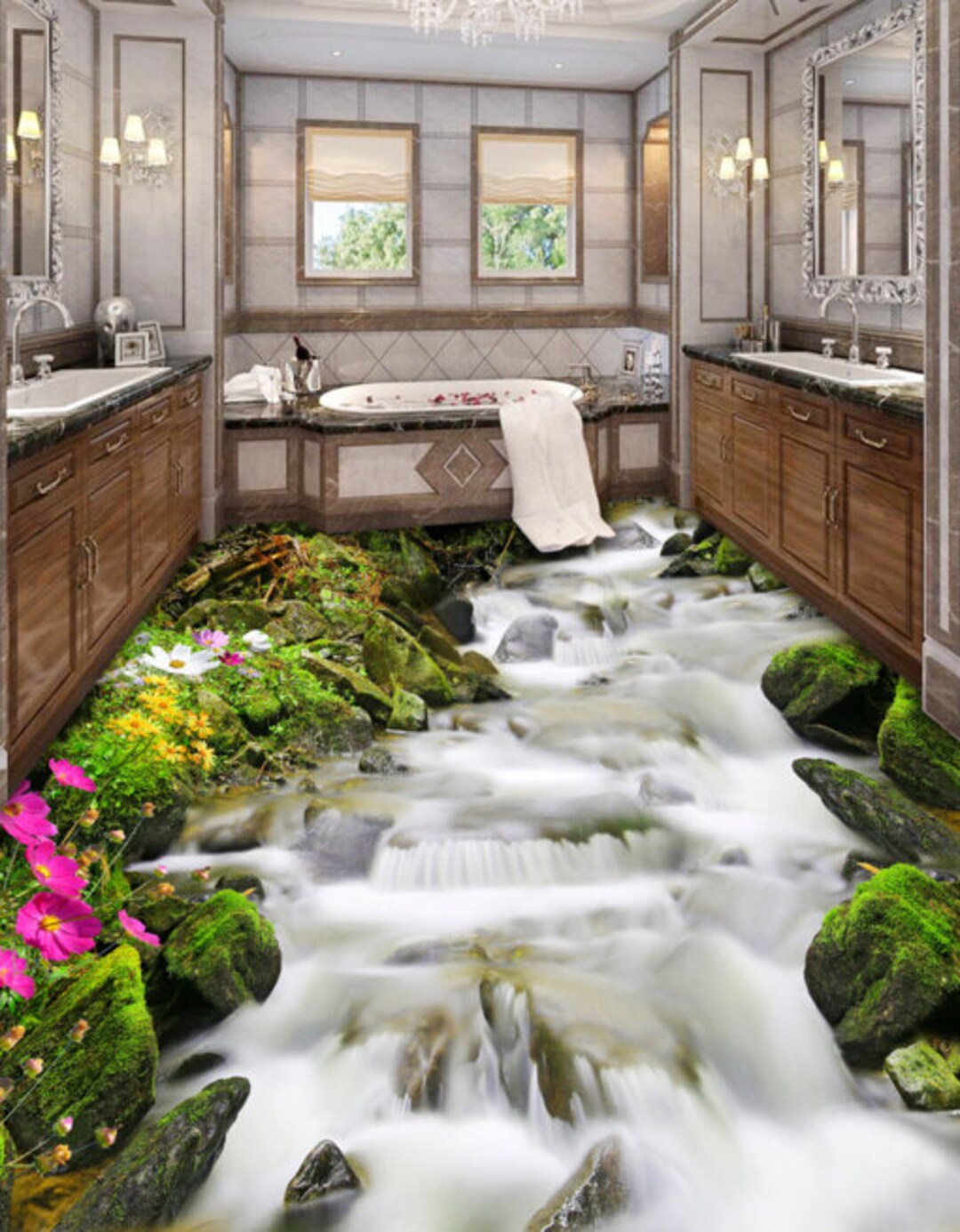 3D River Grass 0460 Floor Wallpaper Murals Self-adhesive - Etsy
