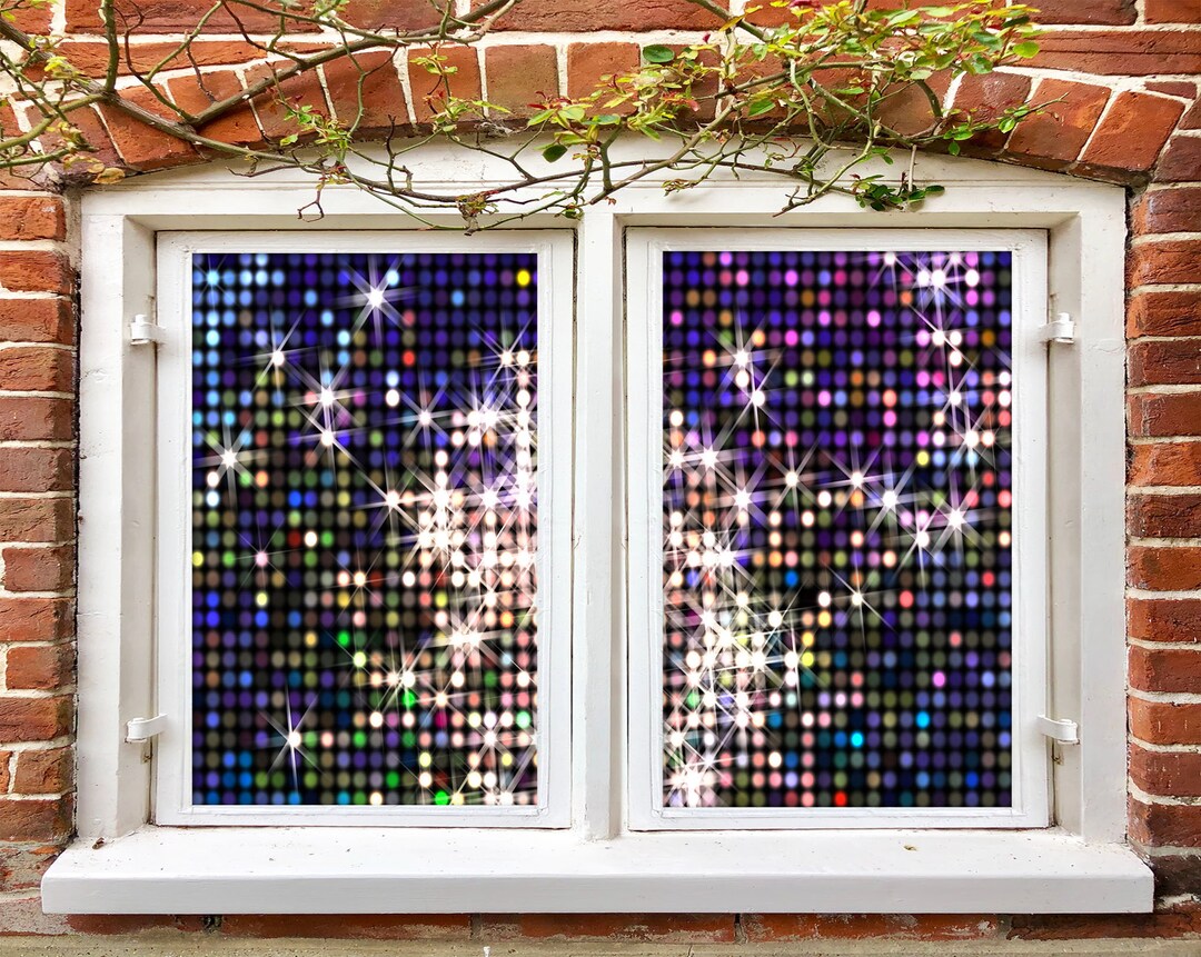 3D Shiny Pattern W2964 Window Film Print Sticker Cling Stained Glass ...