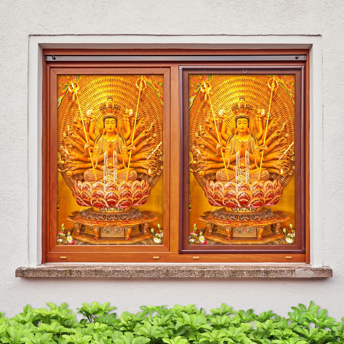 3D Buddha W846 Window Film Print Sticker Cling Stained Glass - Etsy