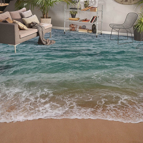 Beach Floor Wallpaper - Etsy