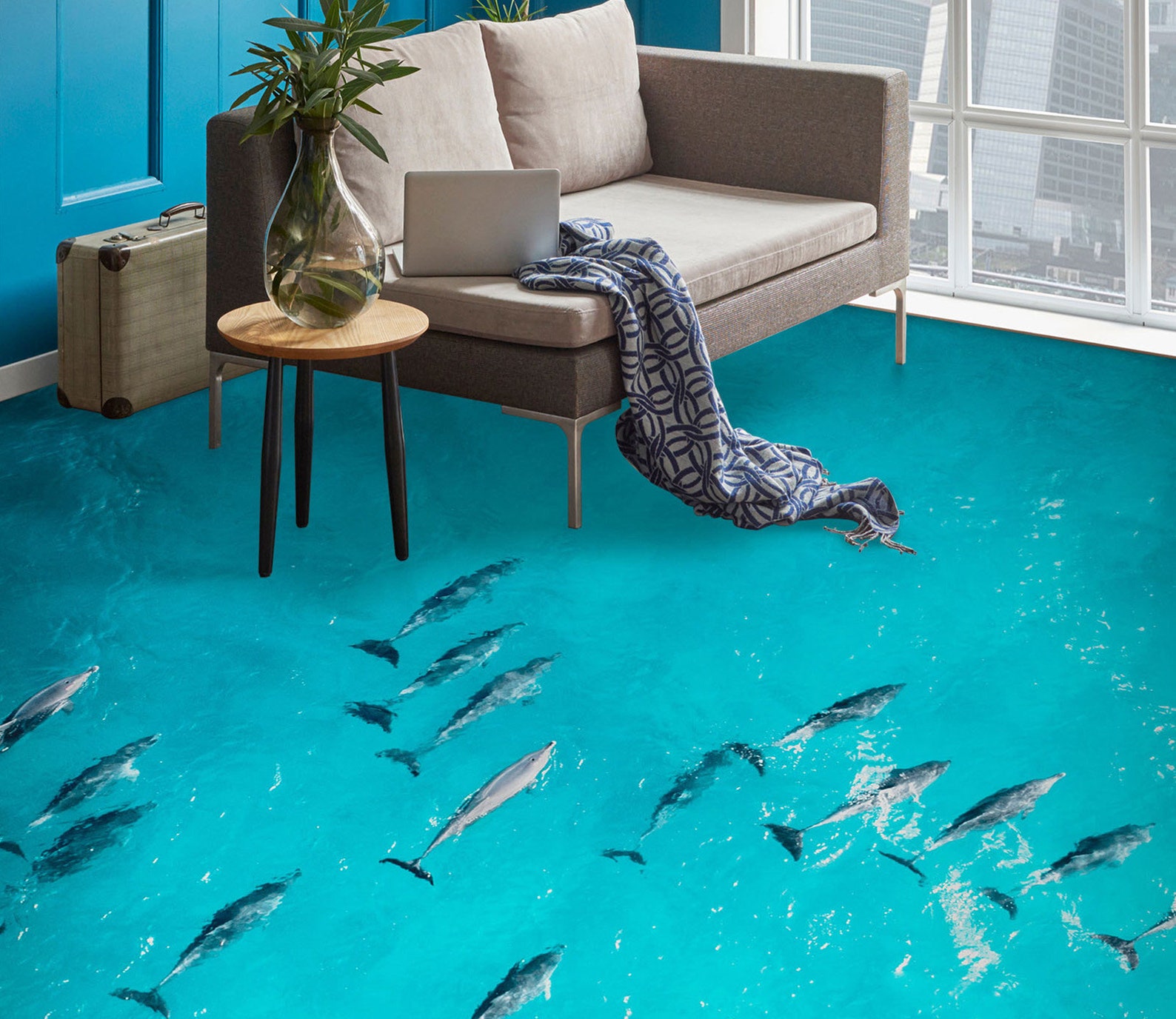 3D Fish Direction 4090 Floor Wallpaper Murals Self-adhesive - Etsy