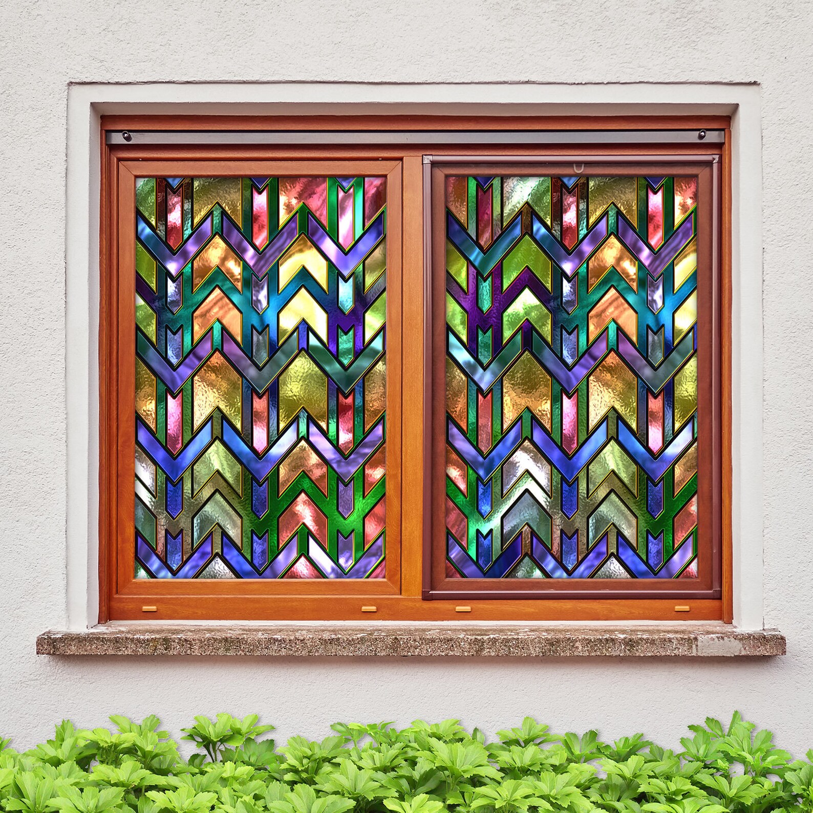 3D Psychedelic Colors W1225 Window Film Print Sticker Cling - Etsy