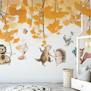 Fox Hedgehog 2587 Wallpaper Mural Self Adhesive Peel and Stick Wall ...