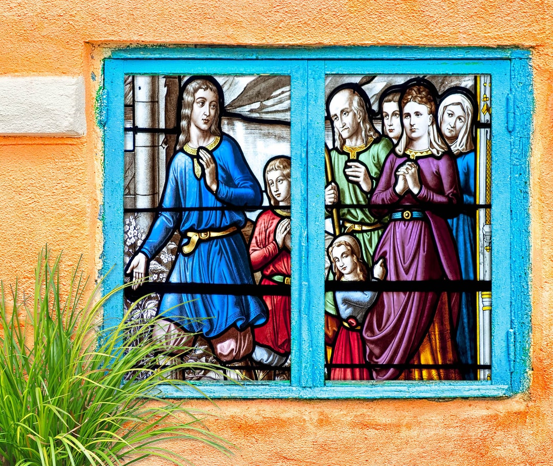 3D Sincere Character W647 Window Film Print Sticker Cling Stained Glass ...