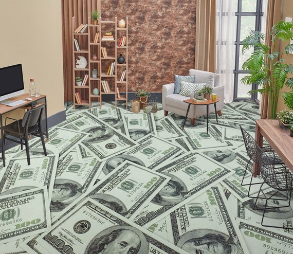 3D Important Money 8833 Floor Wallpaper Murals Self-adhesive - Etsy