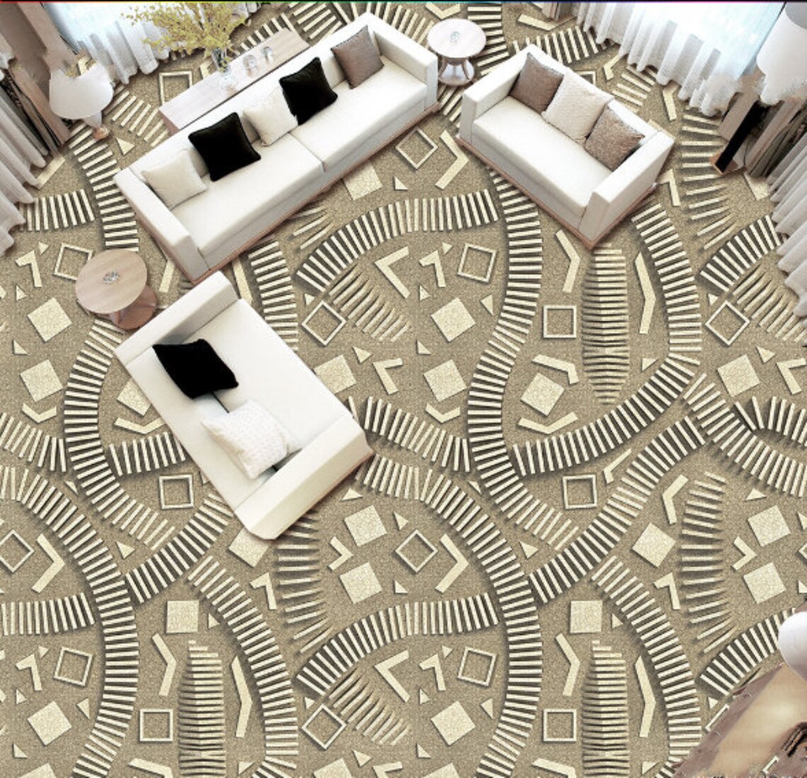 3D Square Decoration 0291 Floor Wallpaper Murals Self-adhesive | Etsy