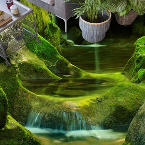 3D Green Art Nature 9800 Floor Wallpaper Murals Self-adhesive Removable ...
