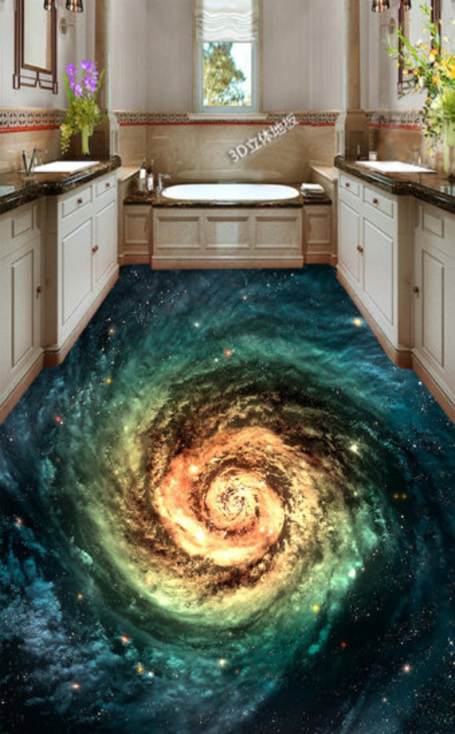 3D Rotating Galaxy 0251 Floor Wallpaper Murals Self-adhesive - Etsy