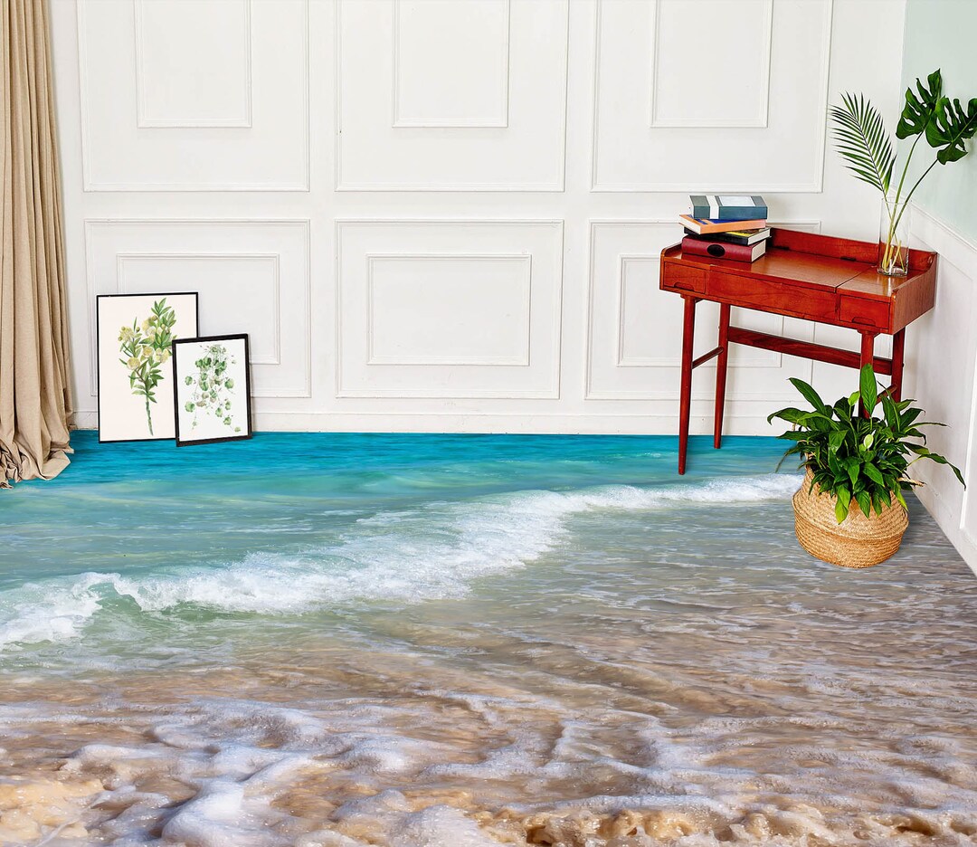 3D Beach Fun Life 3082 Floor Wallpaper Murals Self-adhesive Removable ...