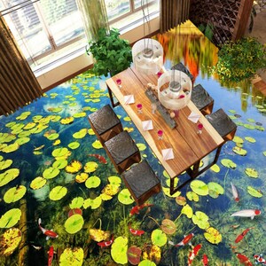 3D Goldfish Lake 0533 Floor Wallpaper Murals Self-adhesive - Etsy