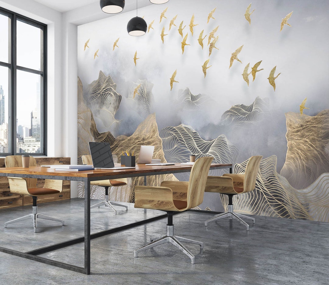123x87312x219cm Golden Goose 457 Wallpaper Mural Self Adhesive Peel and ...