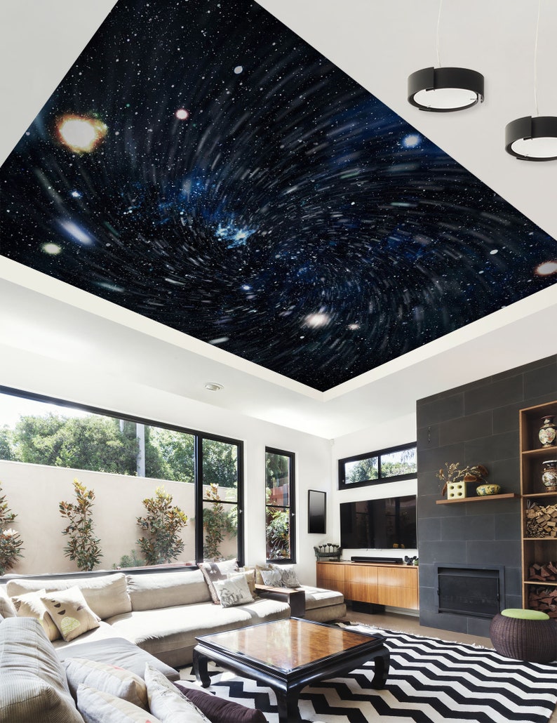 3D Milky Way C050 Ceiling Wallpaper Removable Self Adhesive - Etsy