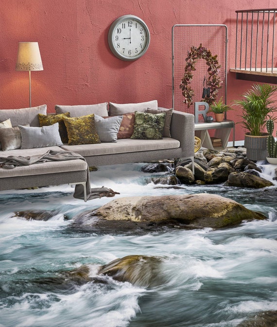 3D the Power of Water 7301 Floor Wallpaper Murals - Etsy