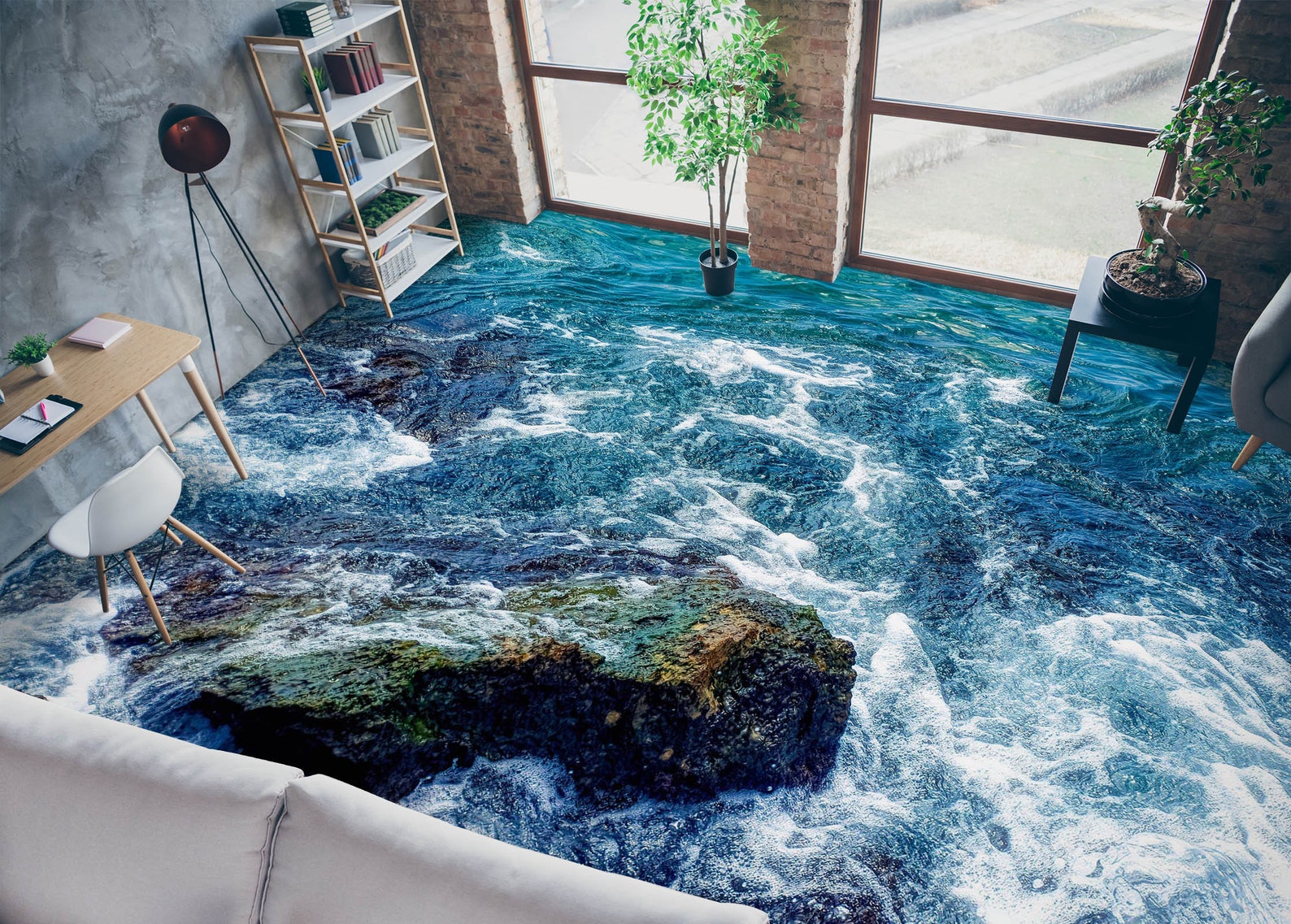 3D White Splash Art 4166 Floor Wallpaper Murals Self-adhesive - Etsy