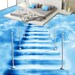 3D Cloud Stairs 1314 Floor Wallpaper Murals Self-adhesive - Etsy