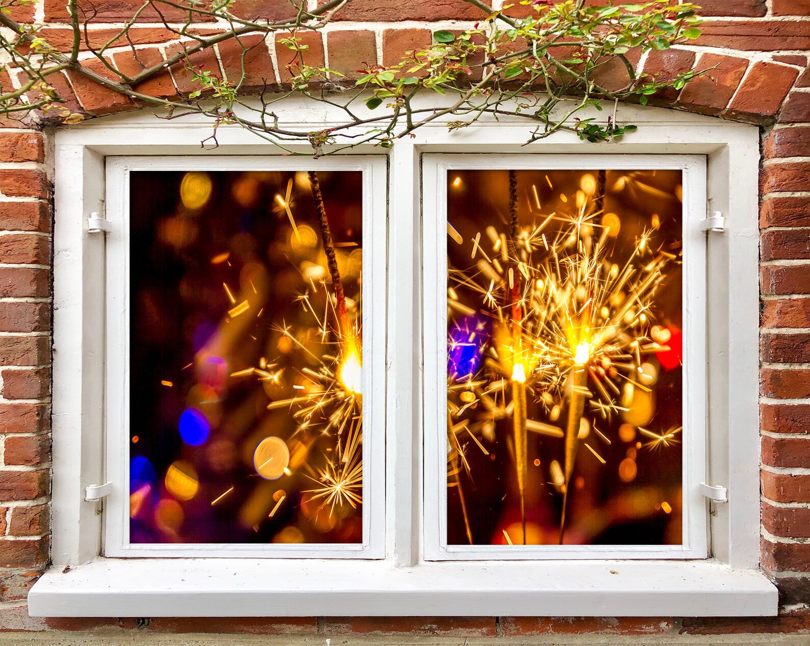 3D Brilliant Fireworks W2256 Window Film Print Sticker Cling - Etsy
