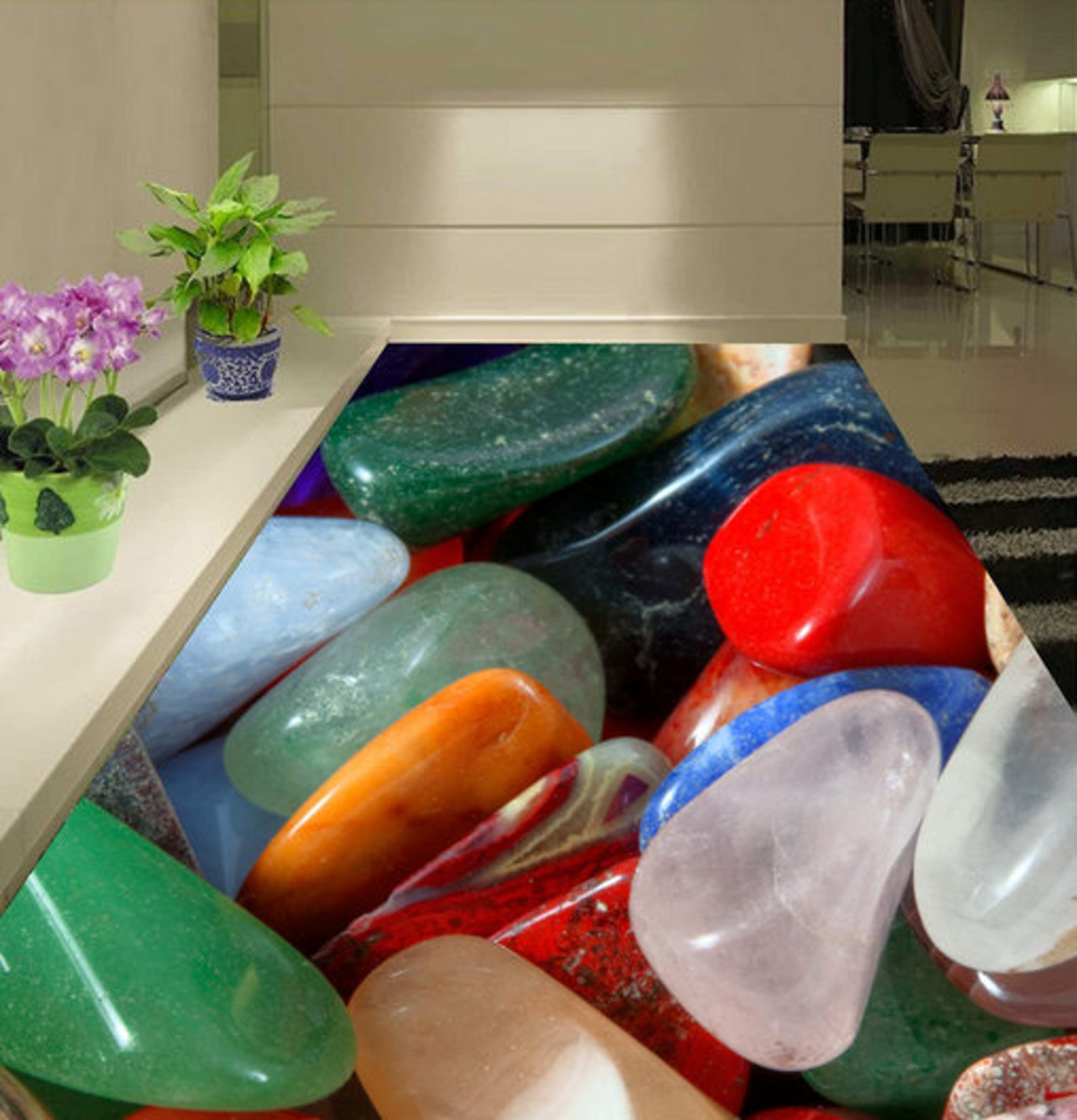 3D Colored Jade 0681 Floor Wallpaper Murals Self-adhesive - Etsy