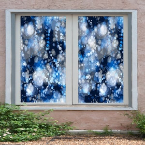 3D Dream Blue Art W2307 Window Film Print Sticker Cling Stained Glass ...