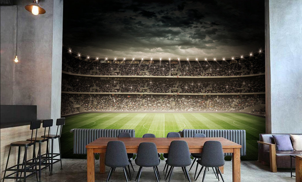 Big Football Field 2270 Wallpaper Mural Self Adhesive Peel and | Etsy