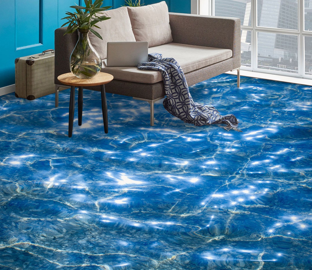 3D Water Pattern 4088 Floor Wallpaper Murals Self-adhesive Removable ...