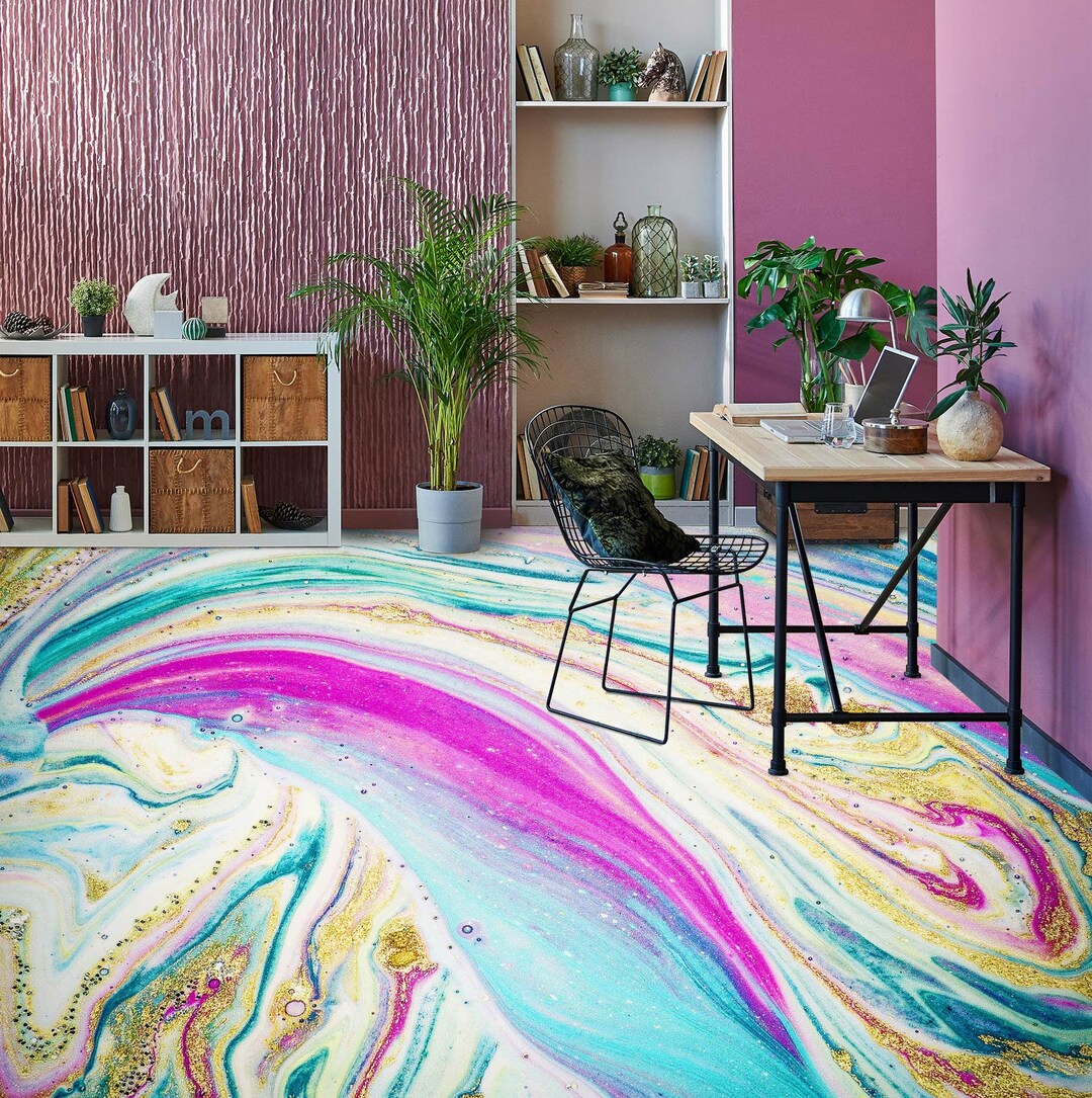 3D Fmixed Texture 1909 Floor Wallpaper Murals Self-adhesive Removable ...