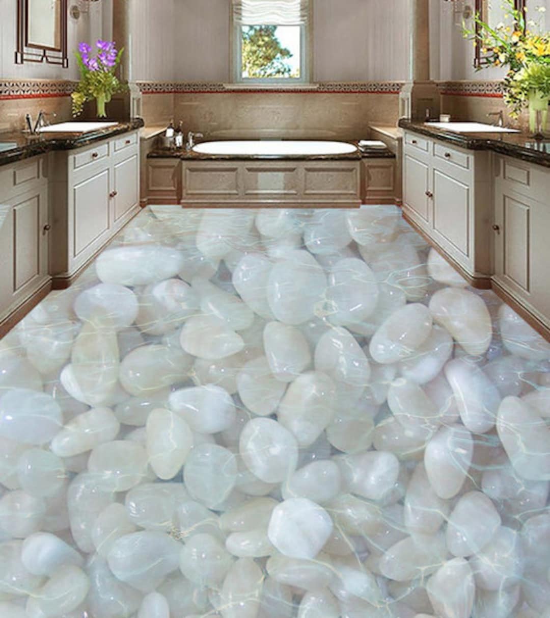 3D White Jade 0747 Floor Wallpaper Murals Self-adhesive - Etsy