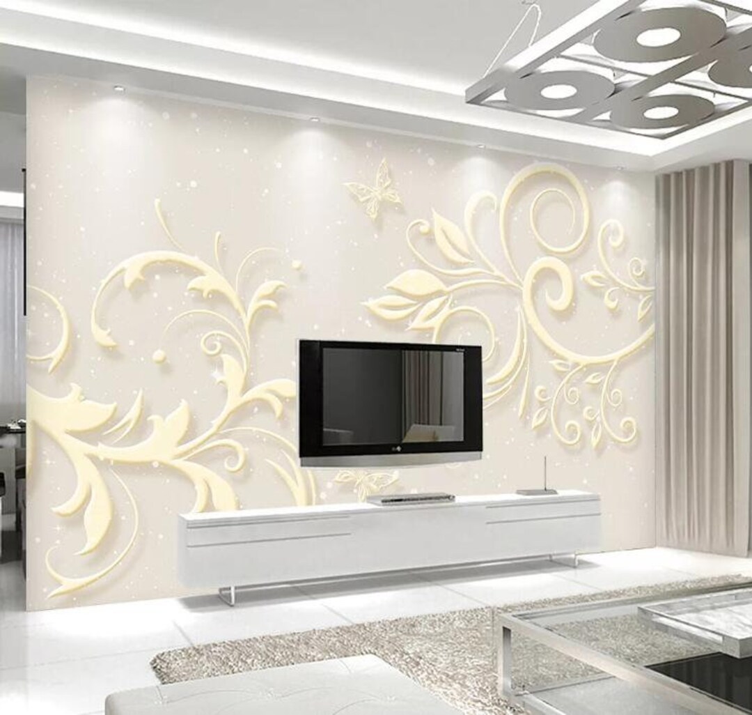 Yellow Leaves WC390 Wallpaper Mural Self Adhesive Peel and Stick Wall ...
