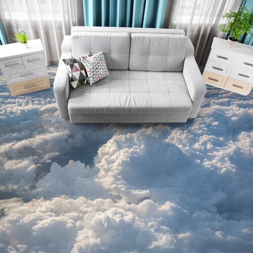 3D Lush Gentle Clouds 6824 Floor Wallpaper Murals - Etsy