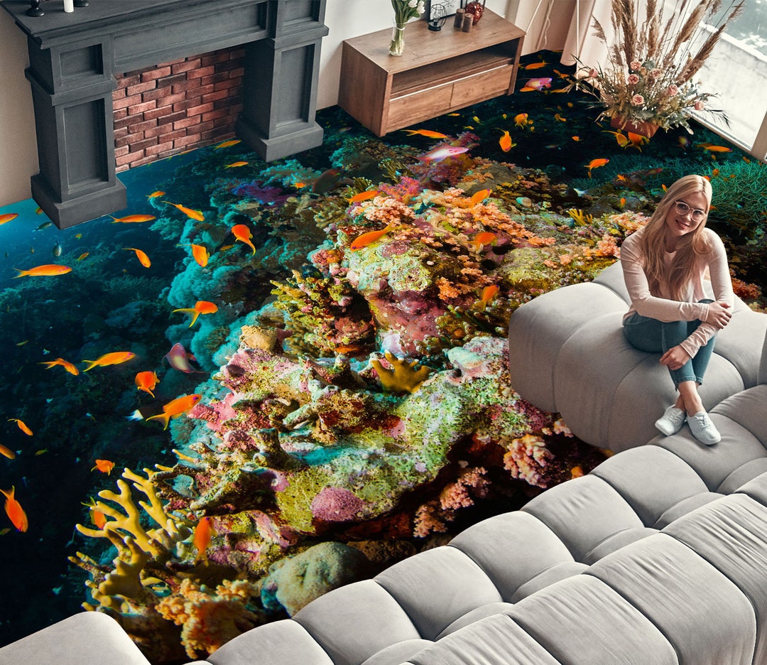 3D Ancient Corals 3252 Floor Wallpaper Murals Self-adhesive Removable ...