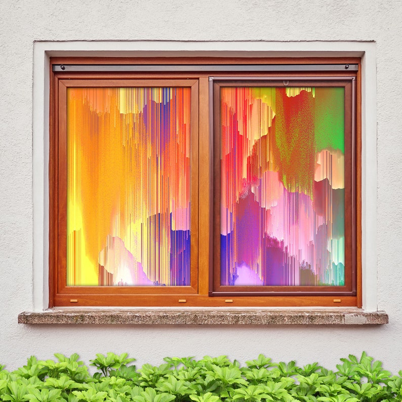 3D Vertical Grain W1449 Window Film Print Sticker Cling - Etsy