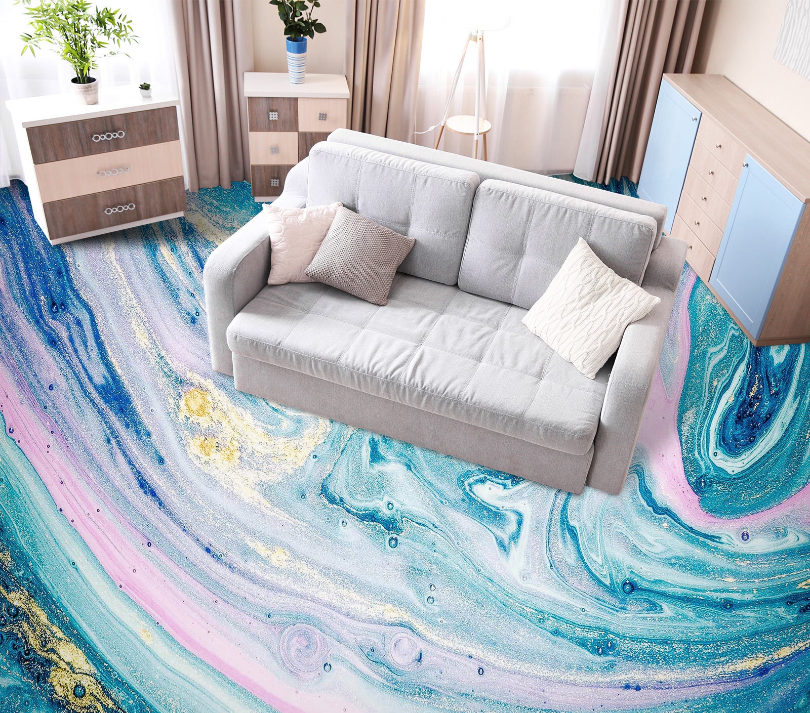 3D Fantasy Design 9646 Floor Wallpaper Murals Self-adhesive - Etsy
