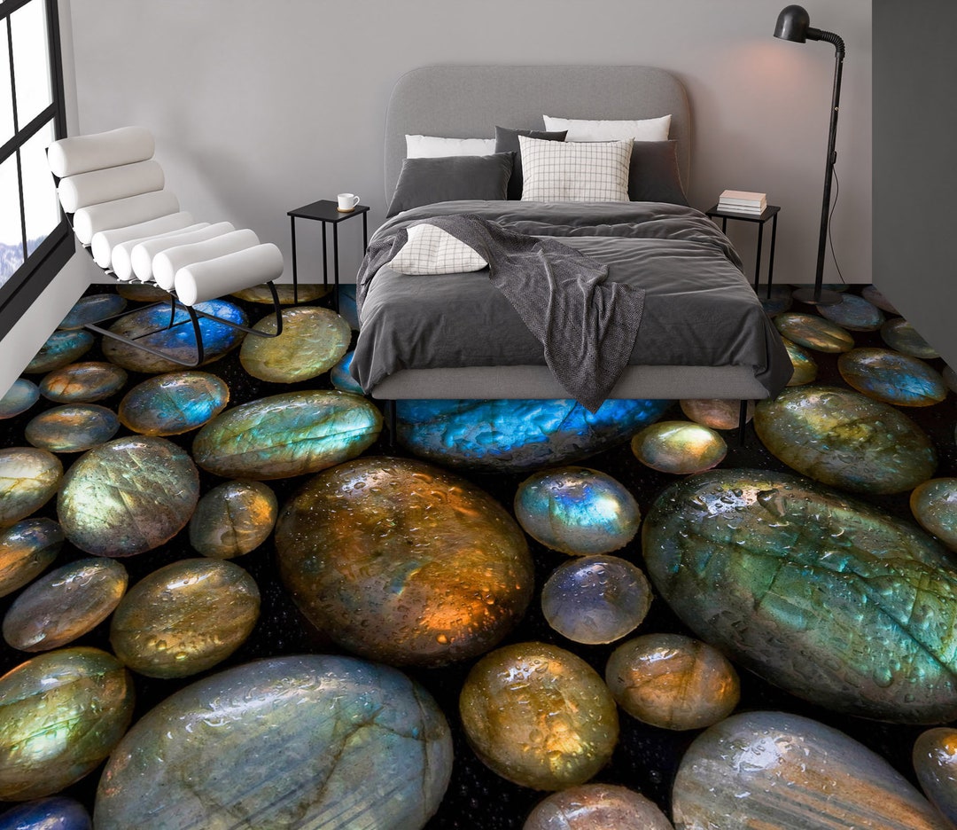 3D Fantasy Pebblea 3111 Floor Wallpaper Murals Self-adhesive Removable ...