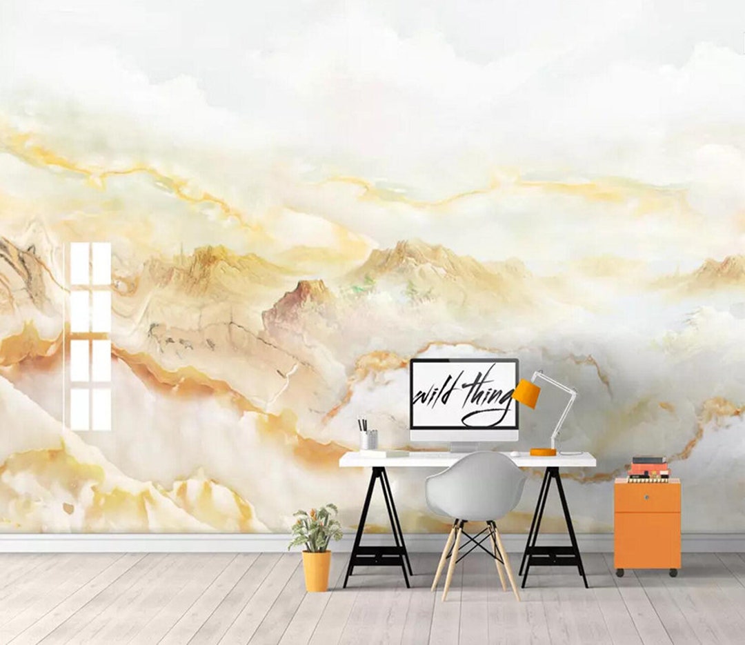 Yellow Cloud 2858 Wallpaper Mural Self Adhesive Peel and Stick Wall ...