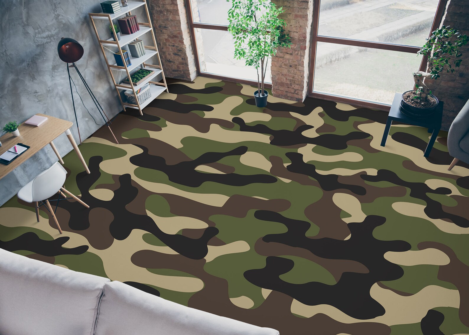 3D Camouflage Art 8422 Floor Wallpaper Murals Self-adhesive - Etsy