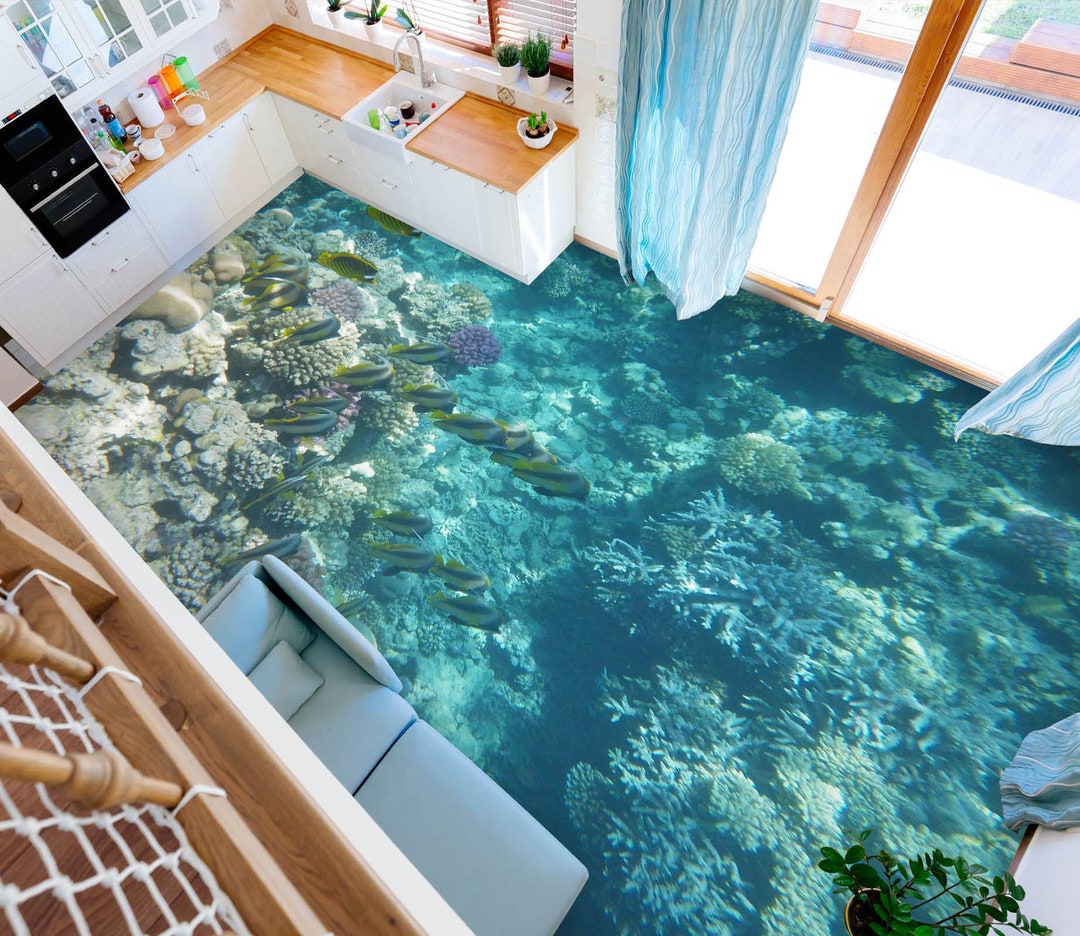 3D Nature Corals 3332 Floor Wallpaper Murals Self-adhesive Removable ...