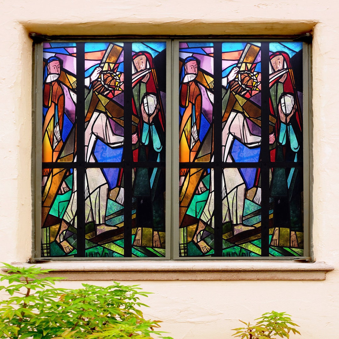 3D Shackles W751 Window Film Print Sticker Cling Stained Glass Xmas ...