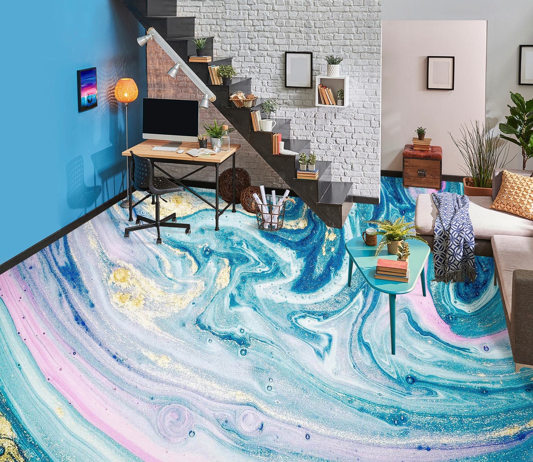 3D Fantasy Design 9646 Floor Wallpaper Murals Self-adhesive Removable ...