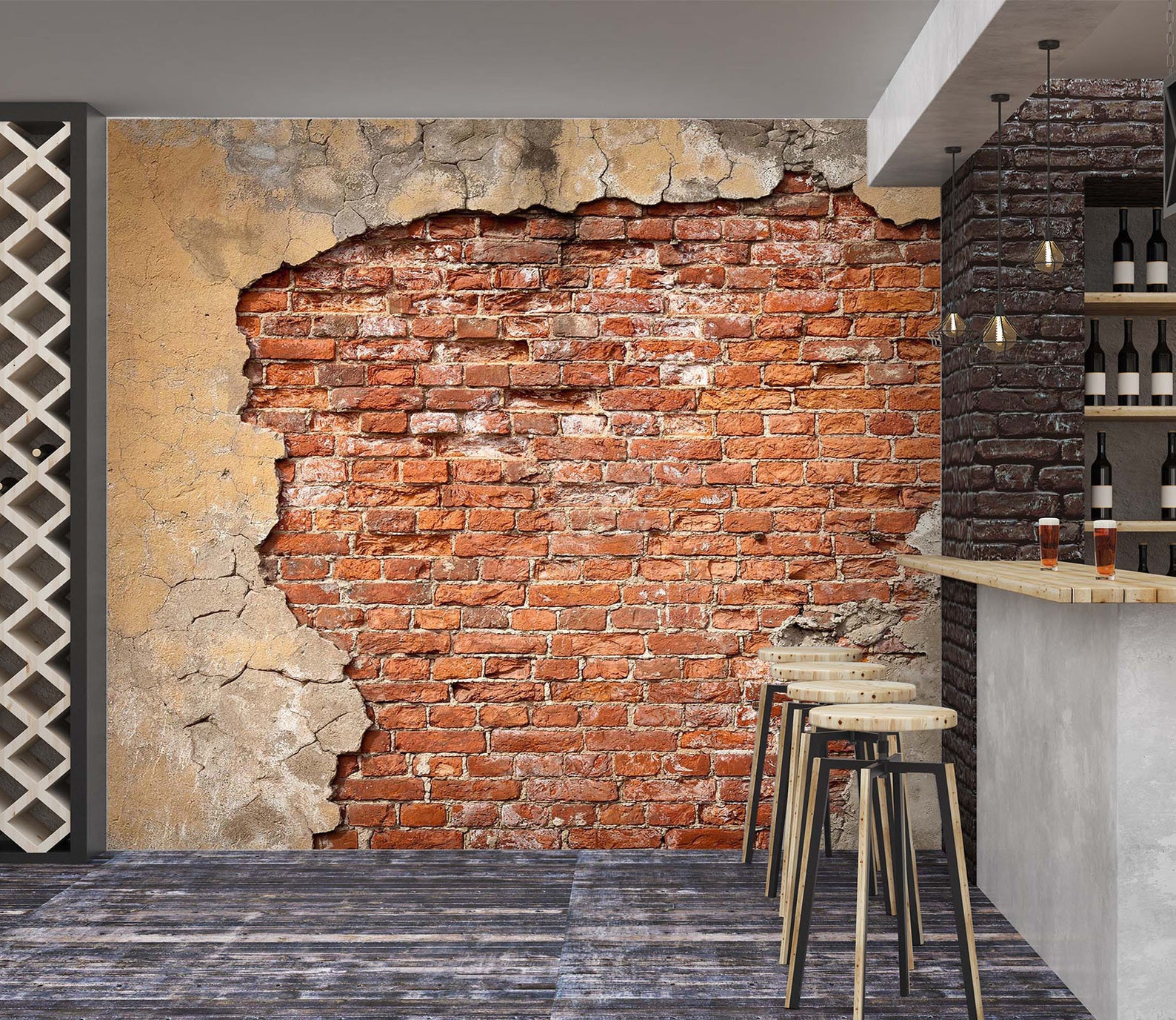 123x87312x219cm Mottled Red Wall 316 Wallpaper | Etsy