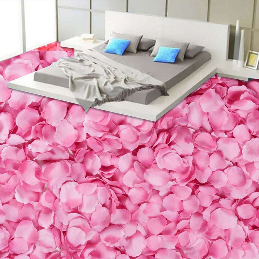 3D Rose Petal 1417 Floor Wallpaper Murals Self-adhesive Removable ...