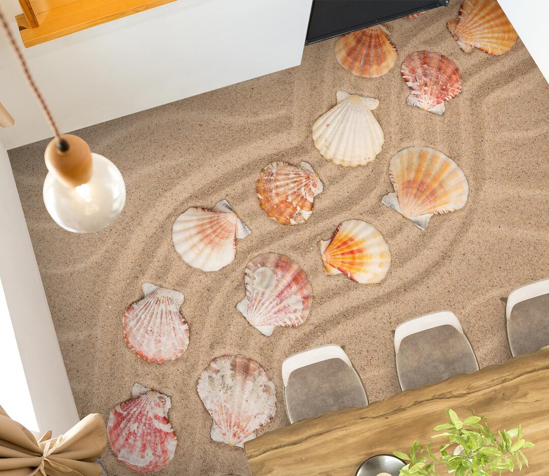 3D Beach Cute Shells 2367 Floor Wallpaper Murals Self-adhesive - Etsy