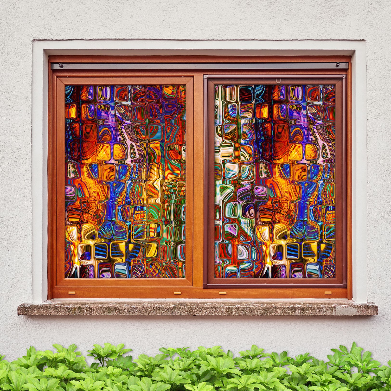 3D Abstract Texture W1266 Window Film Print Sticker Cling | Etsy