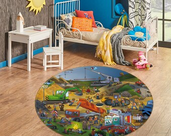 Construction Site Rug - Etsy