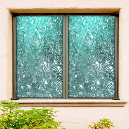 3D Fresh Colors W1800 Window Film Print Sticker Cling Stained - Etsy