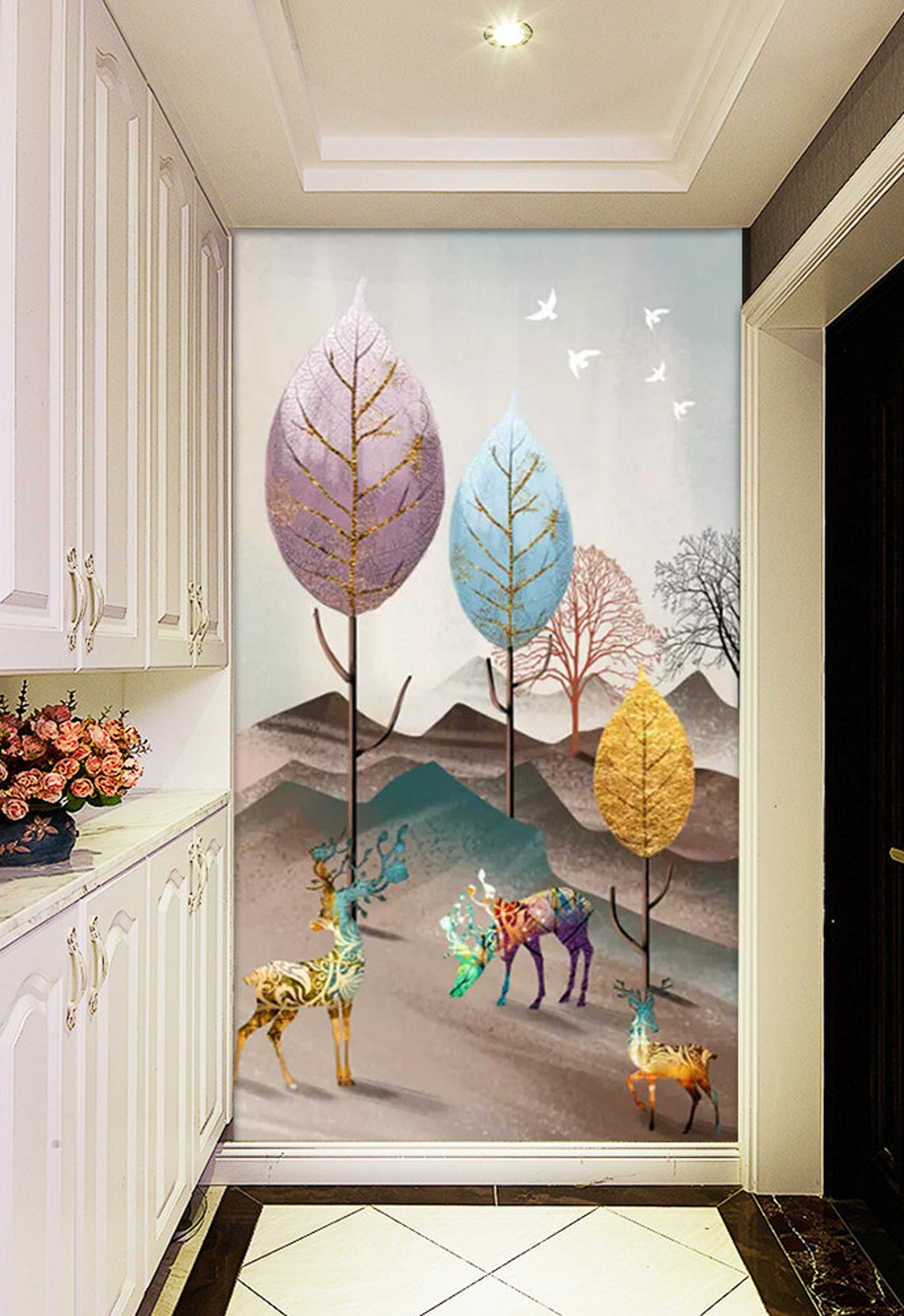 Golden Fawn 2814 Wallpaper Mural Self Adhesive Peel and Stick - Etsy