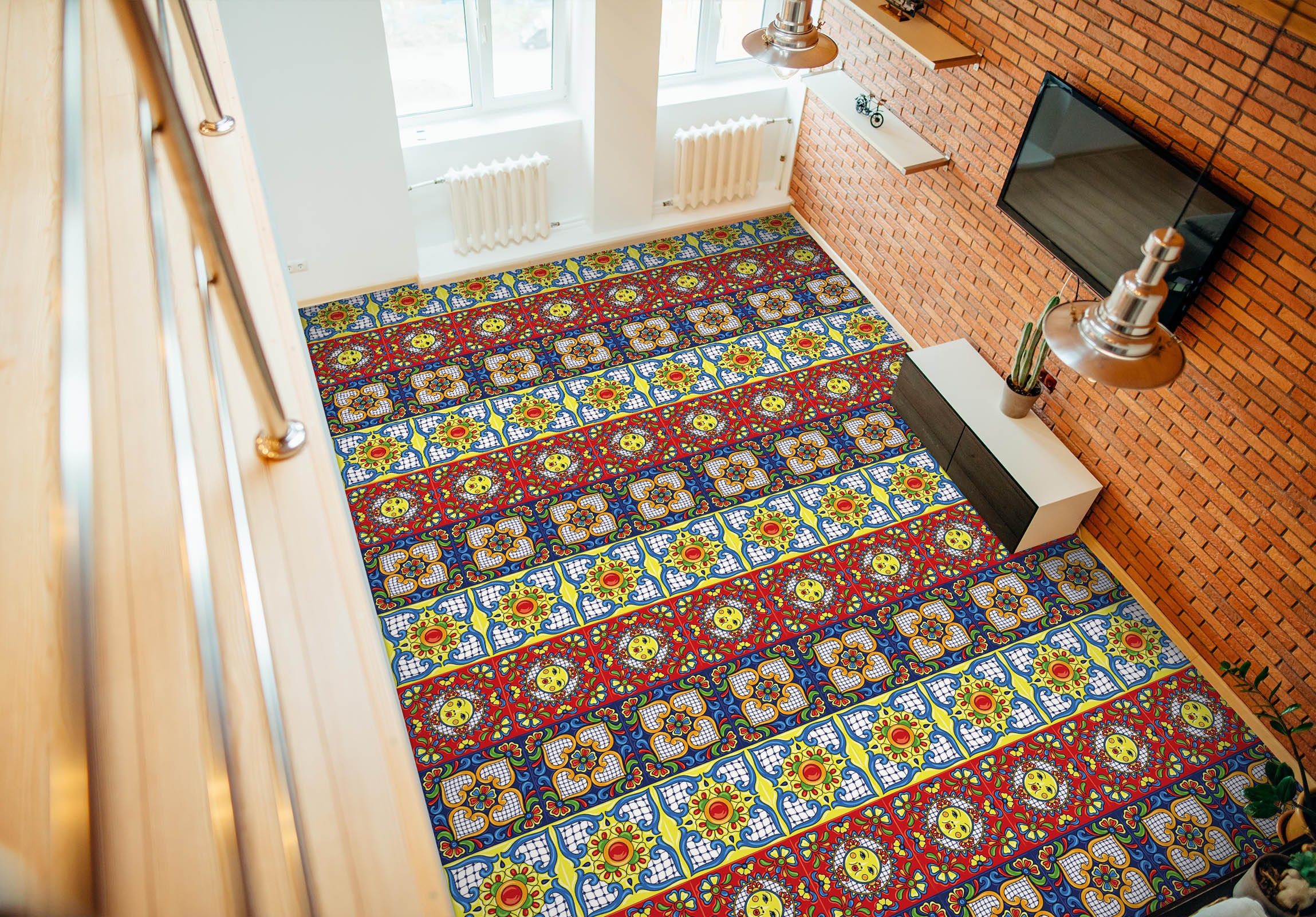 3D Sun God Pattern 4353 Floor Wallpaper Murals Self-adhesive - Etsy