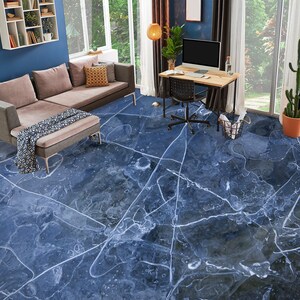 3D Blue Texture 4188 Floor Wallpaper Murals Self-adhesive Removable ...